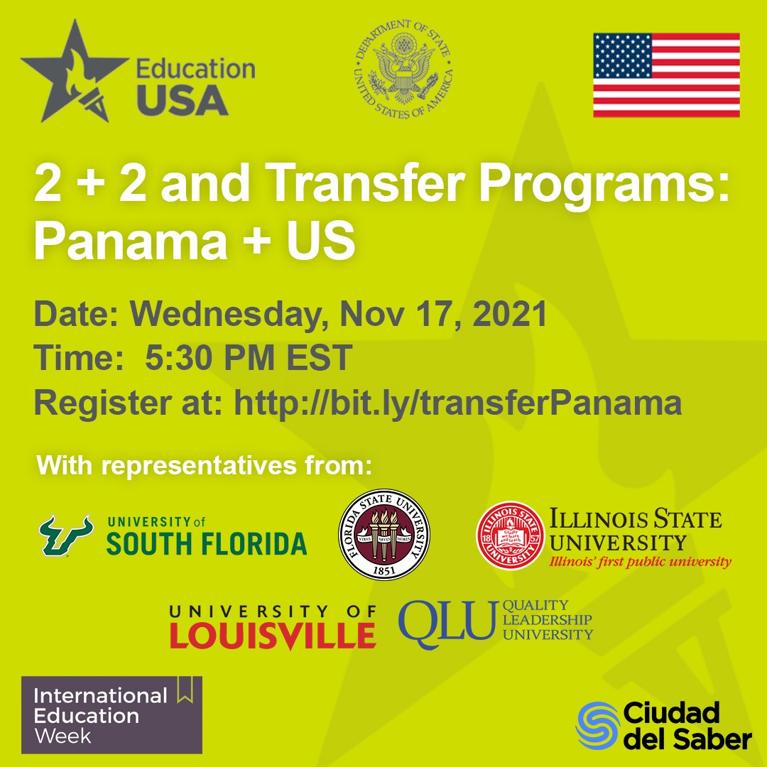 2 + 2 and Transfer Programs: Panama + US | EducationUSA